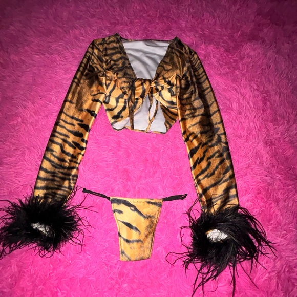 Intimates & Sleepwear | Tiger Lingerie Set | Poshmark